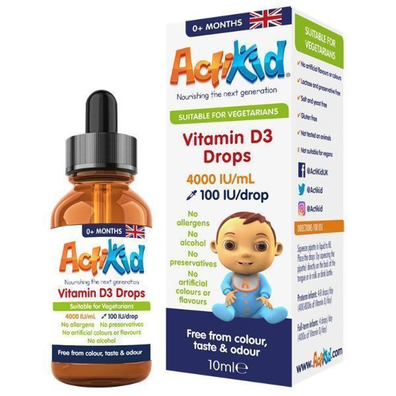 ActiKid® Vitamin D3 Drops – Nitespharma